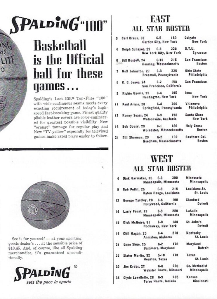 A Sunday Read: In 1958, UBC hosted the greatest group of NBA talent in ...
